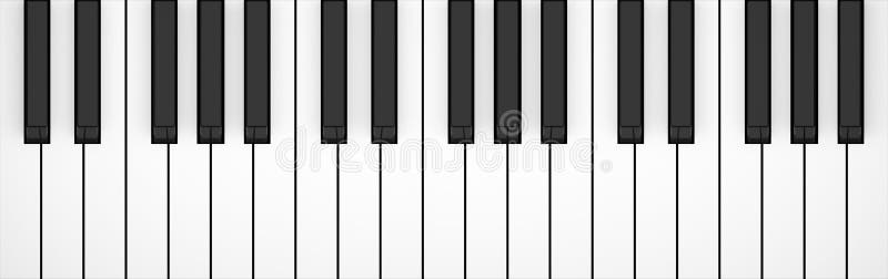 Piano or Keyboard Keys Three Octaves Flat Lay Top View from Above Stock ...