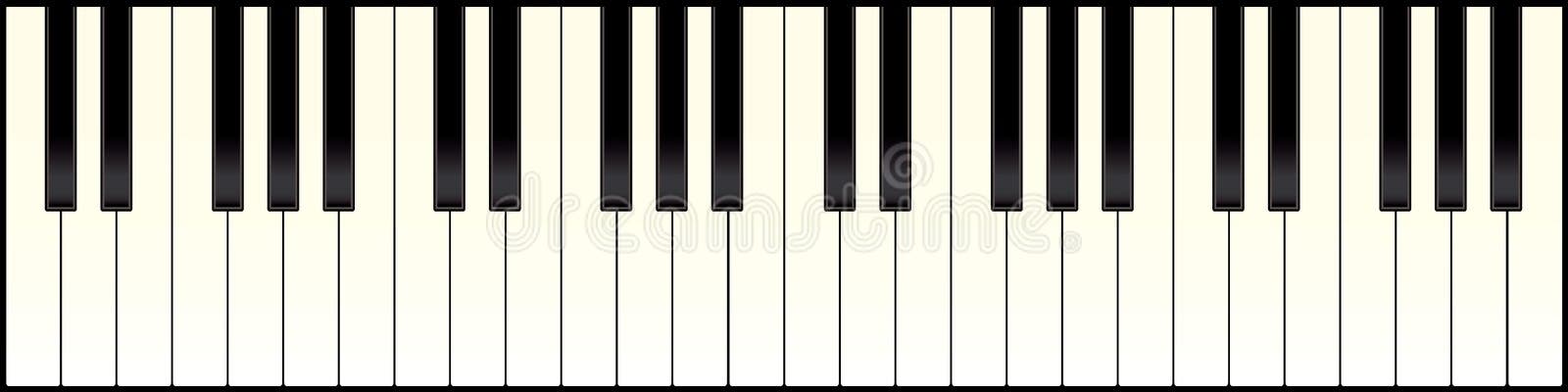 Piano keyboard stock vector. Illustration of glossy, octave - 343050