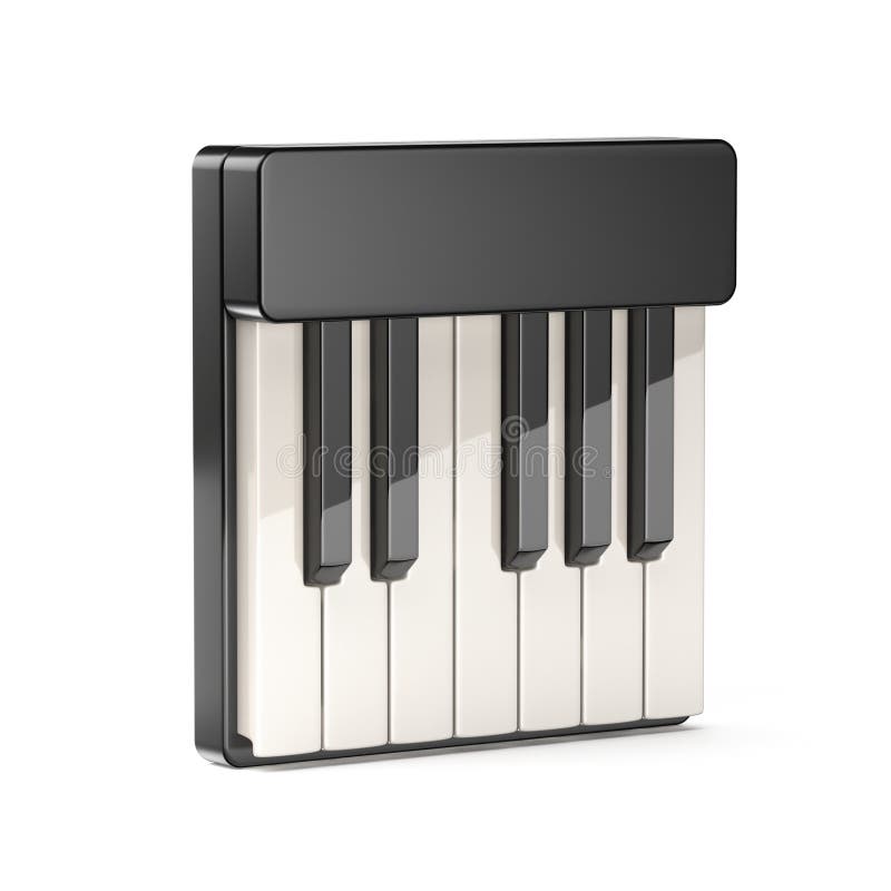 Piano Keyboard Award Stand 3D Stock Illustration - Illustration of ...