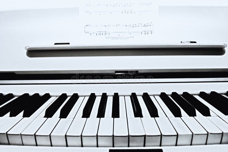 Piano keys. stock photo. Image of hands, compositions - 18145078