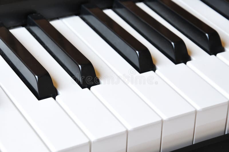 Piano keys stock image. Image of close, piano, sound - 20243085