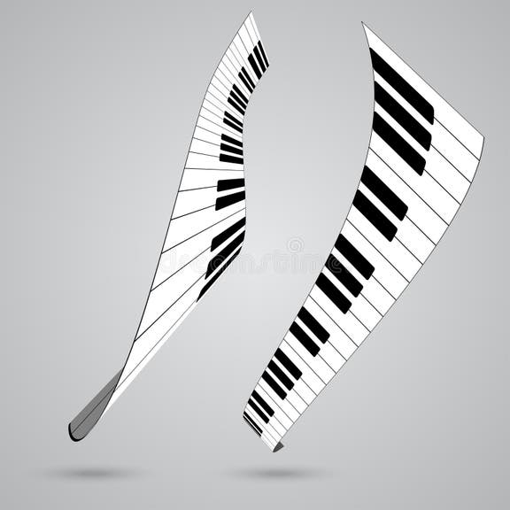 Curved Piano Keys Stock Illustrations – 199 Curved Piano Keys Stock ...