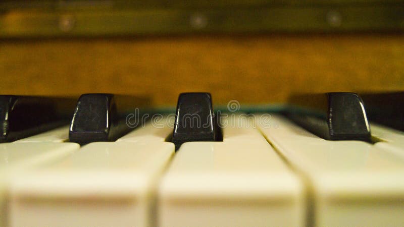 Piano Keys. View from an Angle. Musical Instrument Stock Image - Image ...