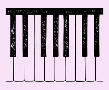Piano Keys Outline Stock Illustrations – 557 Piano Keys Outline Stock ...