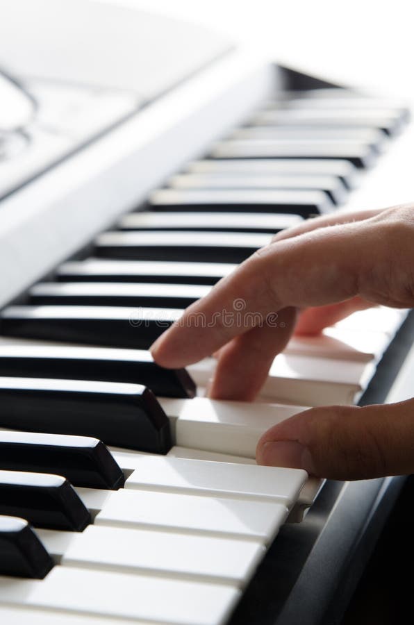 Piano Keys of Electronic Keyboard Musical Instrument Stock Photo ...