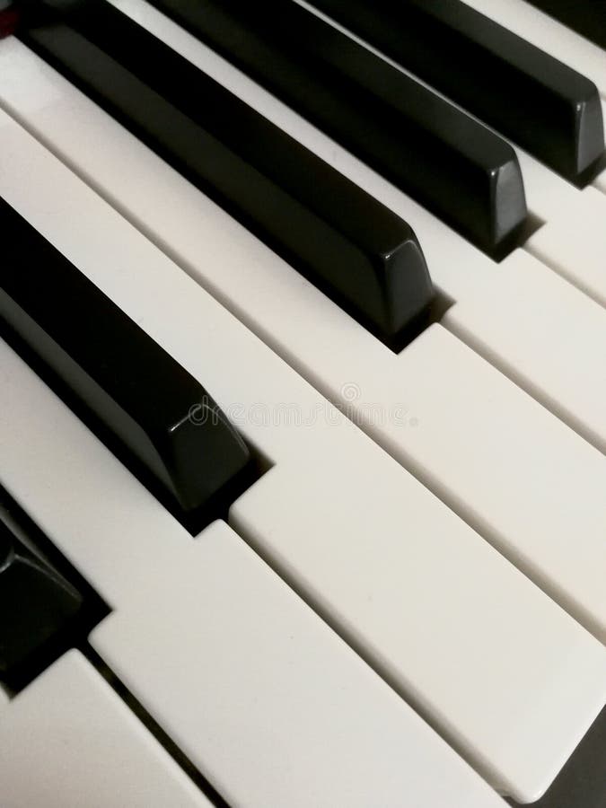 Piano Keys in the Foreground Stock Photo - Image of close, music: 115086908
