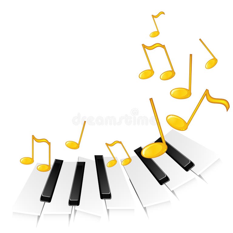 Golden Piano Keys Stock Illustrations – 646 Golden Piano Keys Stock ...