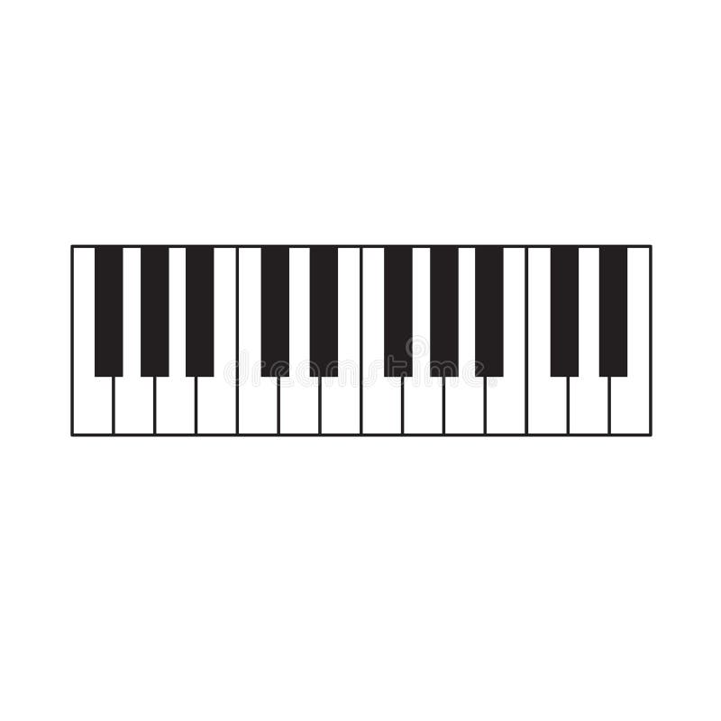Piano keys icon stock vector. Illustration of piano - 154594572