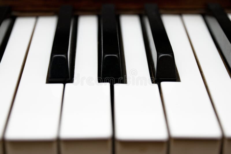 Piano Keys Musical Instrument Stock Image - Image of electric, front ...