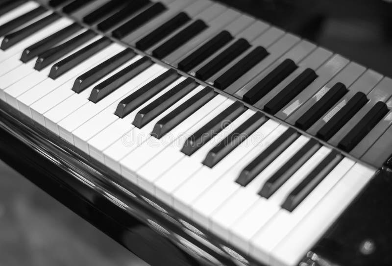 Piano keys stock image. Image of instrumental, macro - 54595615