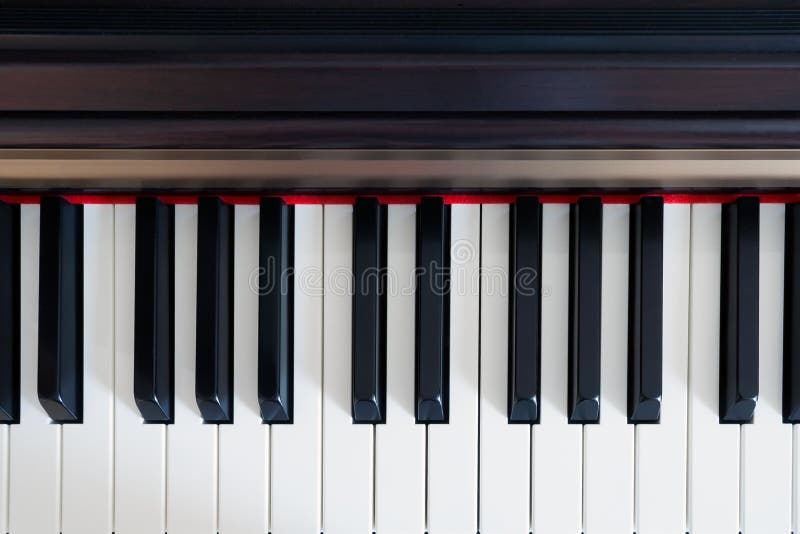Piano keys top view stock image. Image of performance - 99091645