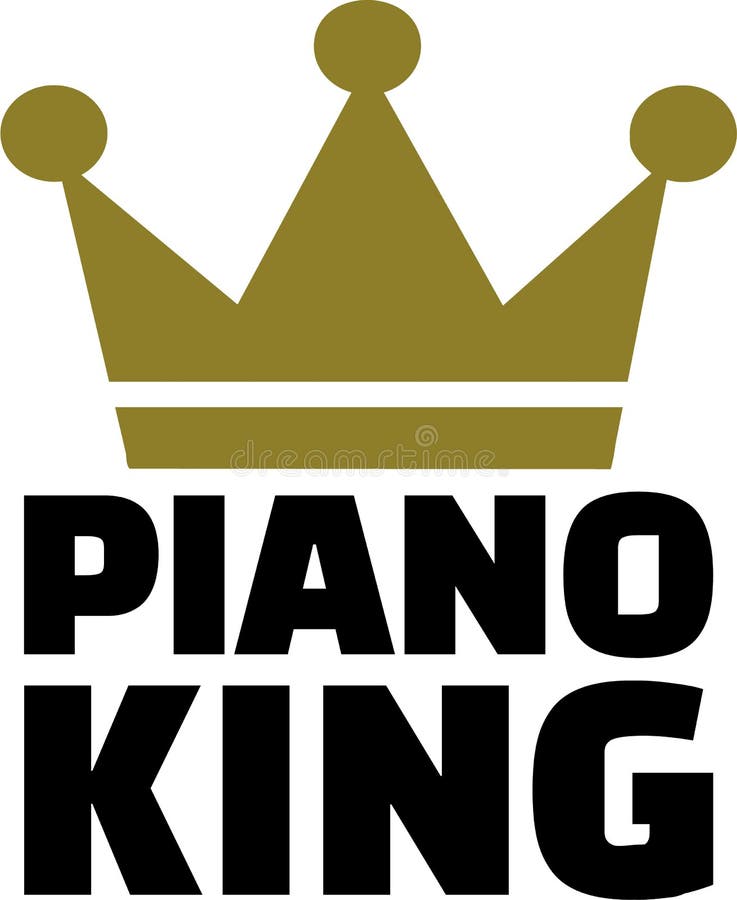 Piano King music stock vector. Illustration of pictogram - 107078901