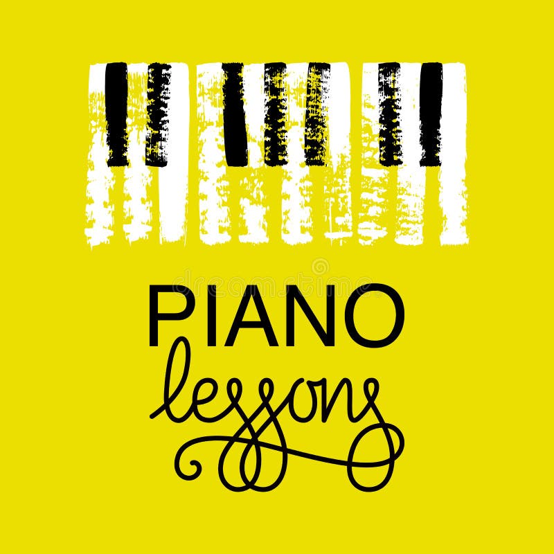 Piano lessons logo design stock illustration. Illustration of logo ...