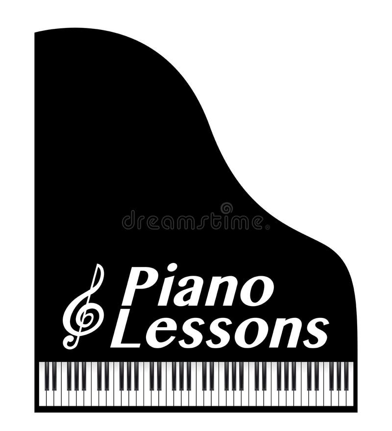 Piano lessons stock vector. Illustration of concept, musical - 36625482