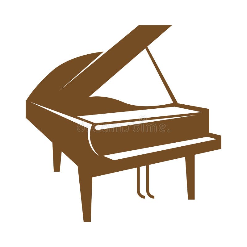Piano logo icon design stock illustration. Illustration of melody ...
