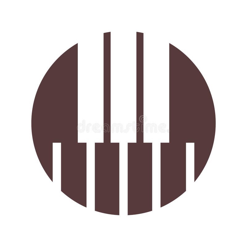 Piano logo icon design stock vector. Illustration of sound - 262701061