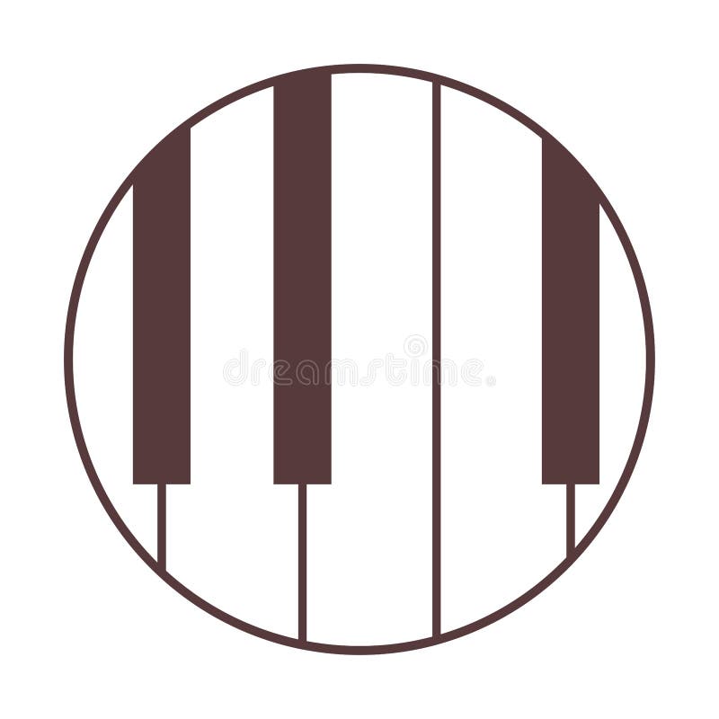 Piano logo icon design stock illustration. Illustration of keyboard ...