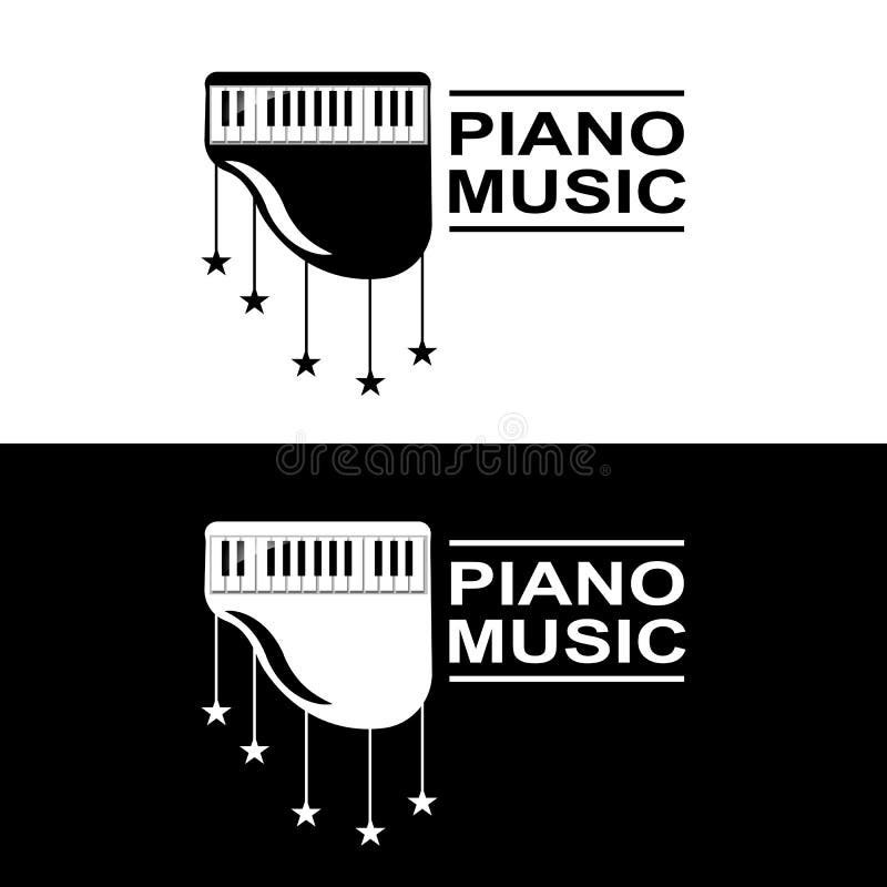 Piano Logo, Musical Instrument Vector, Design for Music Store, Piano ...