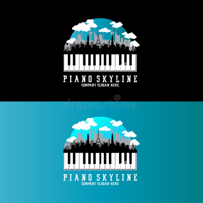 Piano Logo, Musical Instrument Vector, Design for Music Store, Piano ...