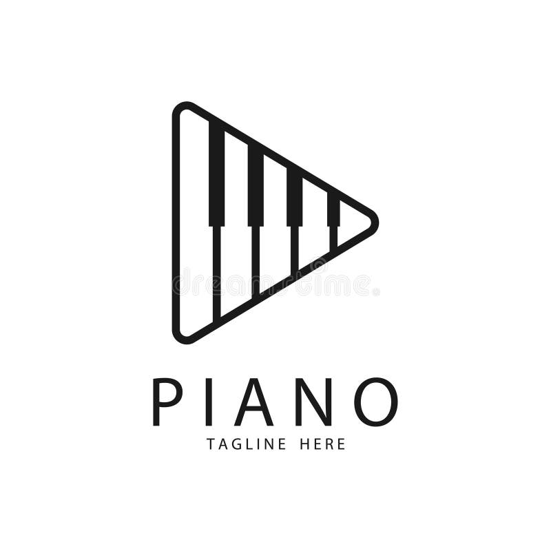 Piano Logo, Musical Instrument Vector Stock Illustration - Illustration ...