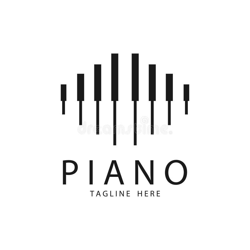 Piano Logo, Musical Instrument Vector Stock Illustration - Illustration ...