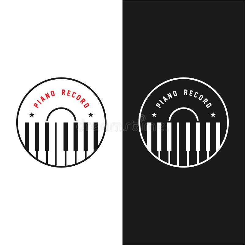 Piano Logo, Musical Instrument Vector Stock Illustration - Illustration ...