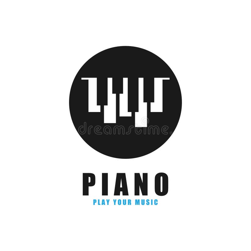 Piano Logo, Musical Instrument Vector Stock Illustration - Illustration ...