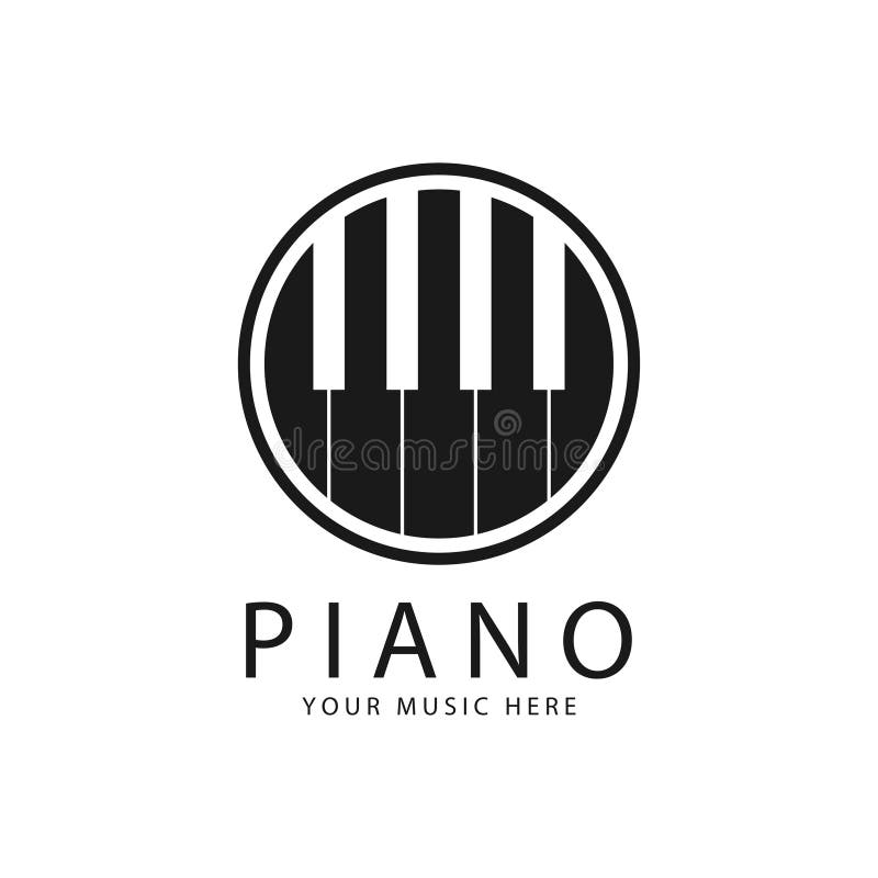 Piano Logo, Musical Instrument Vector Stock Illustration - Illustration ...