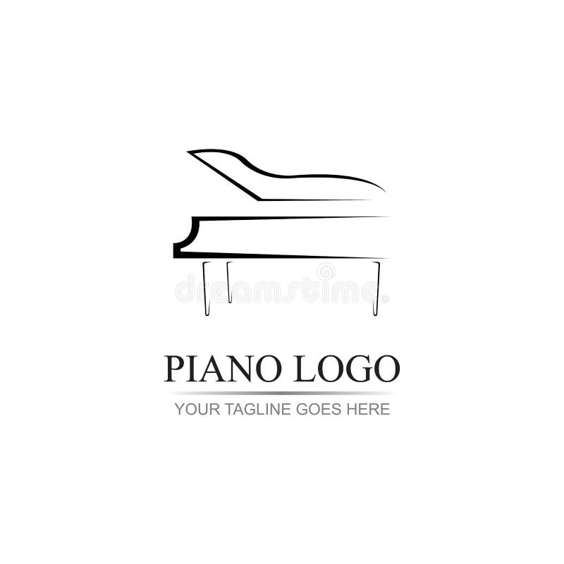 Piano Logo Vector Illustration Design Template Stock Vector ...