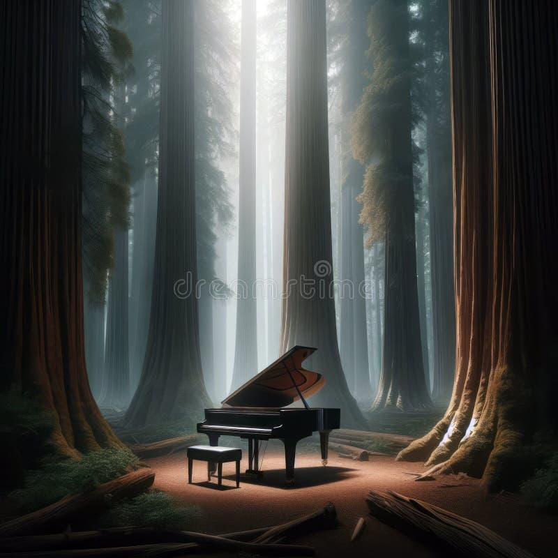 Music and nature stock illustration. Illustration of relaxing - 300663034