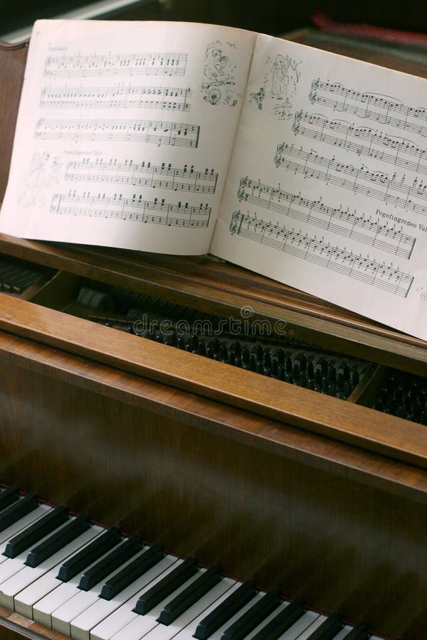 Piano with music notes stock photo. Image of play, classic - 487582