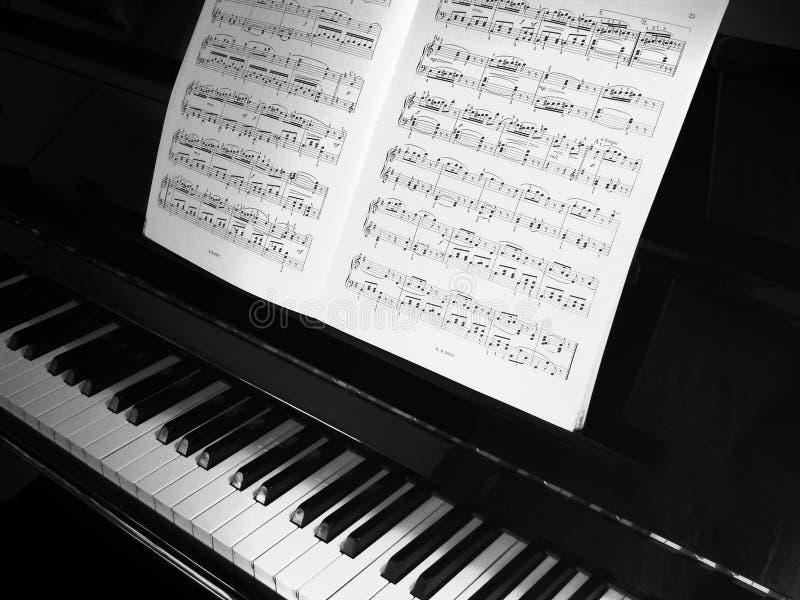 Piano & Notes stock image. Image of loud, ebony, lesson - 60815