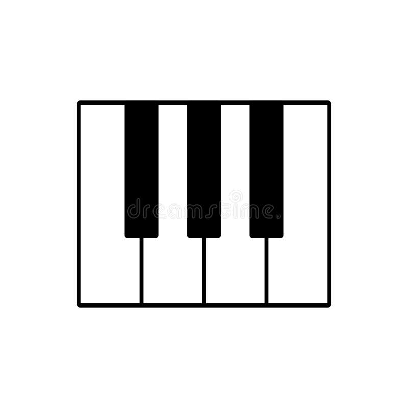 Piano Notes Outline Icon Isolated. Symbol, Logo Illustration for Mobile ...