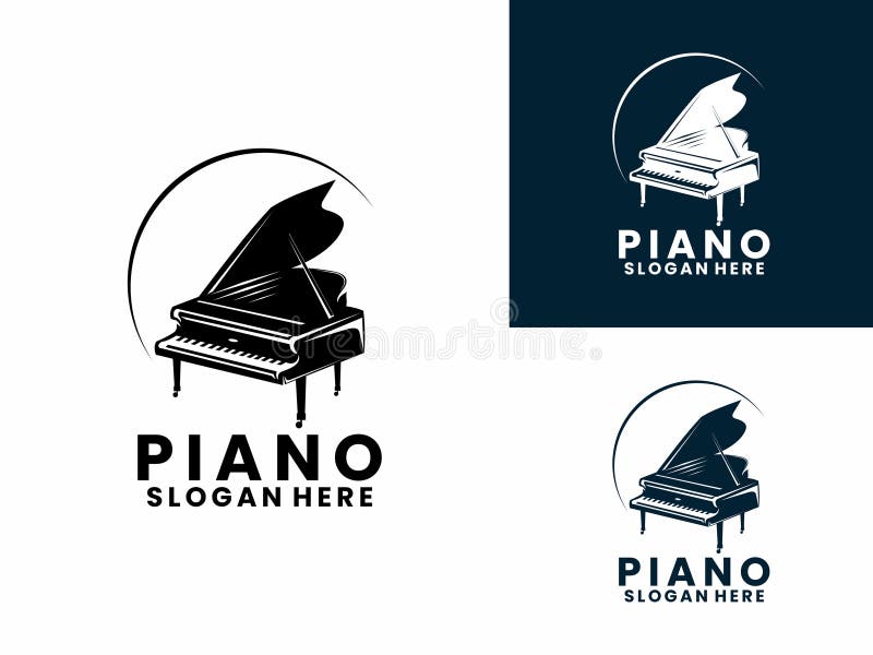 Piano Old Logo Design Vector. Music Piano Logo Design Icon Template ...