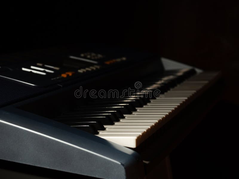 Piano Organ Keys Musical Instrument Stock Photo - Image of composition ...