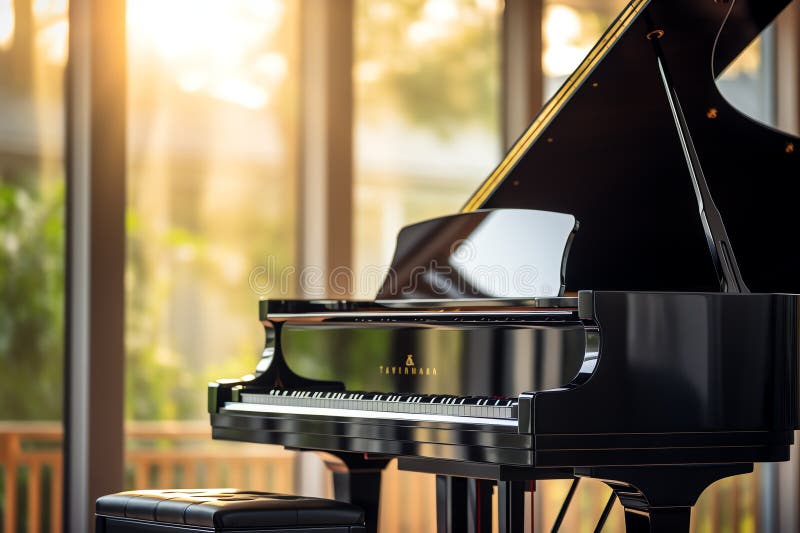 Piano Placed in a Beautiful Natural Setting in Lakeside Beautiful ...