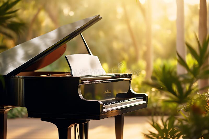 Piano Placed in a Beautiful Natural Setting in Lakeside Beautiful ...