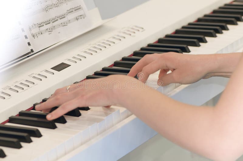 Piano player stock photo. Image of macro, performer, pianist - 13031054