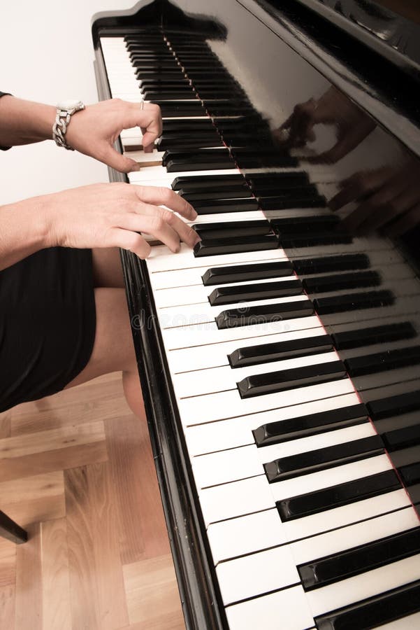 Piano player stock photo. Image of closeup, caucasian - 130722110