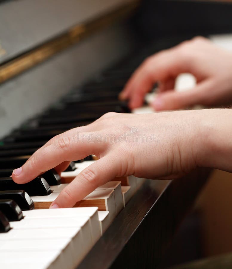Piano playing stock image. Image of performance, keyboard - 2355303