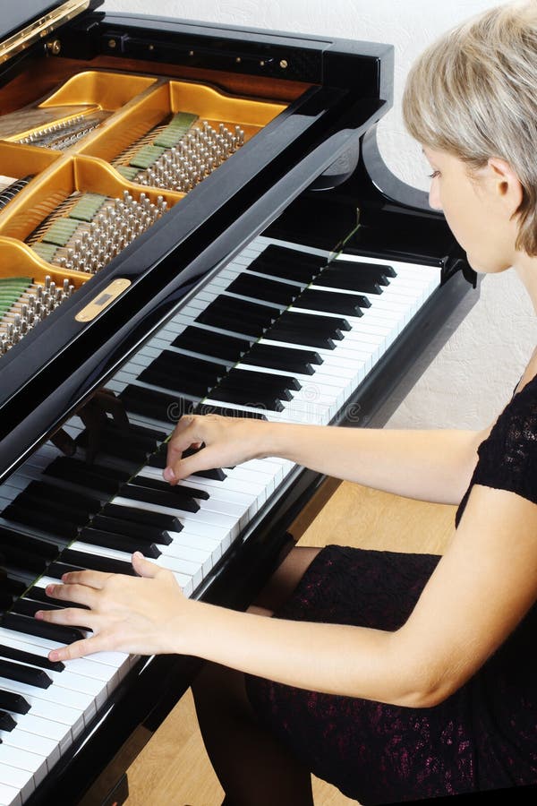 Piano Playing Pianist Player. Stock Photo - Image of classical, close ...