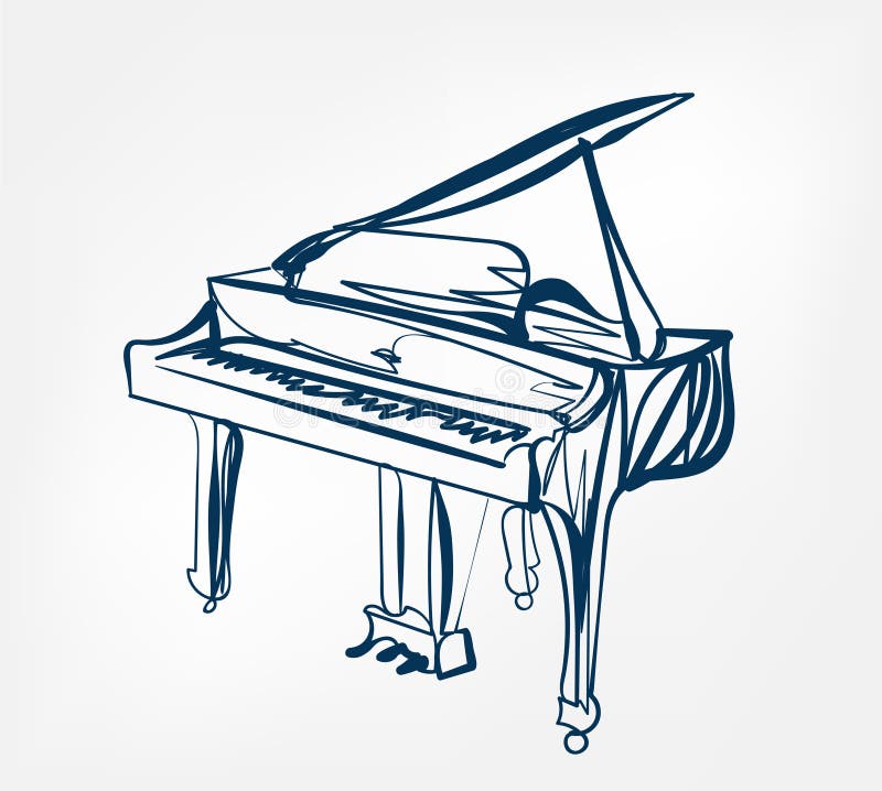 Piano Outline Clipart