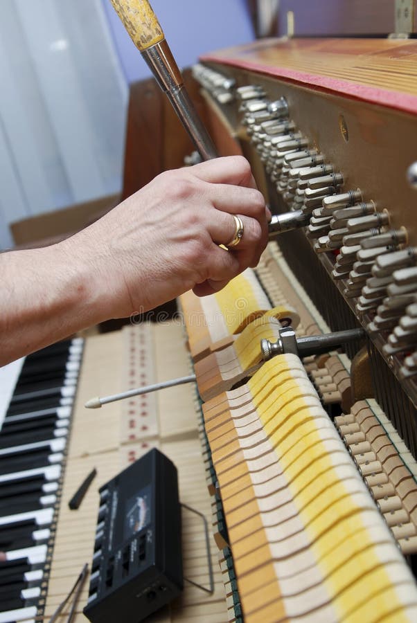 Piano tuning stock photo. Image of lacquered, octave, jazz - 8929246