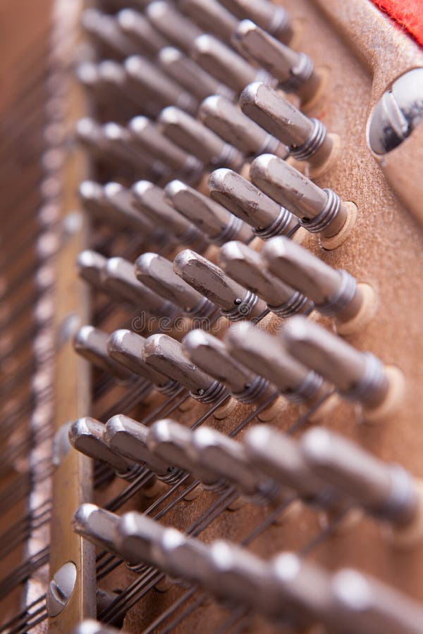Piano tuning pins. stock photo. Image of banner, music - 92430352