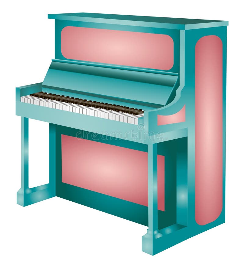Piano. Vector Illustration stock vector. Illustration of classical ...