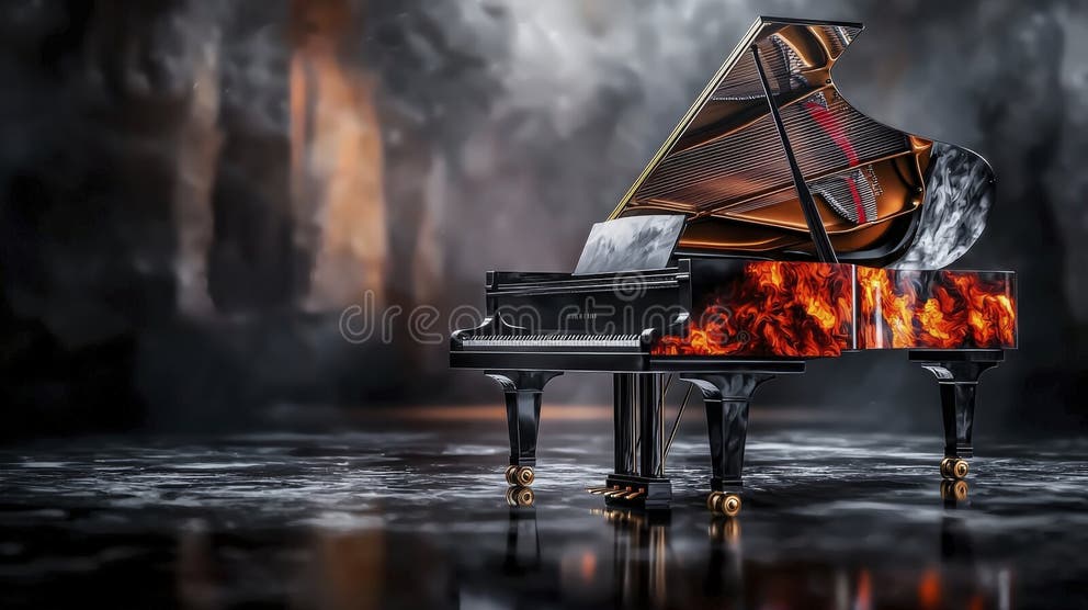 Piano Vibrations in Motion a Stunning Visual Symphony Studio Digital ...