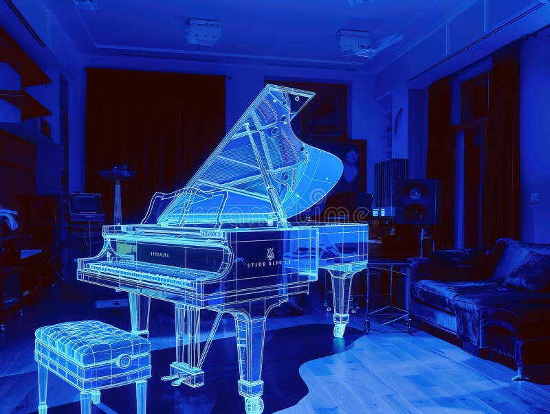 Piano Visualization with Augmented Reality Transparent Piano in Studio ...