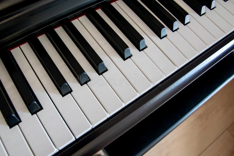 Piano with White and Black Keys Inside the Music Studio Stock Photo - Image of harmony, string ...