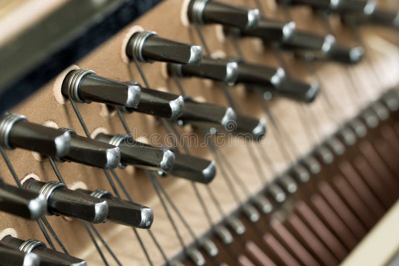 The wires of a piano stock image. Image of piano, tension - 2269989