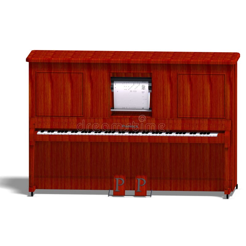 Pianola stock illustration. Illustration of grand, computer - 9537878